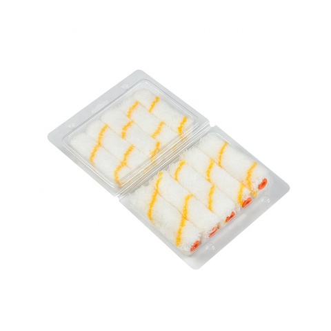 Buy Mini 4 Inch Roller Brush Yellow Line Acrylic And Polyester Mixed ...