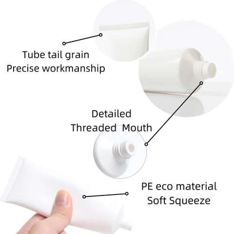 Buy `100ml-10ml Travel Mini Lotion Tube Empty Squeeze Tube For Facial ...