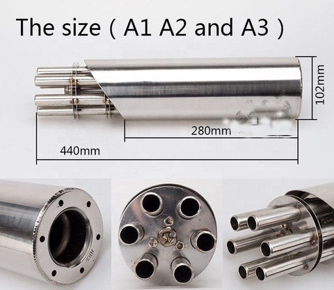 Buy Motorcycle Motorbike Bike Motor Motor Modified Exhaust Pipe Gatling ...