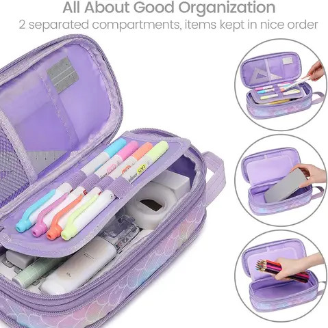 Buy New Design Children Shinning Pencil Case Kids Pen Pouch Large ...