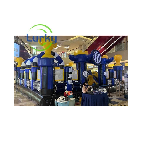 Buy Outdoor Pvc Inflatable Fun City Cartoon Theme Inflatable Castle ...