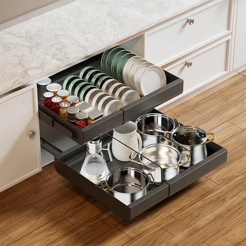 Buy Ownswing Pull Out Cabinet Organizer Expandable Cabinet Pull Out ...