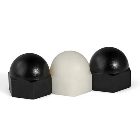 Buy Plastic Dome Nut Din 1587 Metric Nylon Black White Hex Domed Cap ...