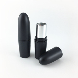 Buy Plastic Matte Black Slim Bullet Shaped Lipstick Tube from Yuyao Way ...