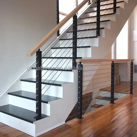 Buy Reilbu Aluminum Cable Railing System Black Cable Railing Kit Top ...