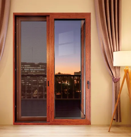 Buy Rg180 Three Track Sliding Door Wood Grain Sliding Door System With ...