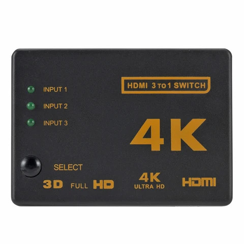 Buy Seantter Ultra Hd 4k X 2k Intelligent 3 Port Hdmi Switcher With ...