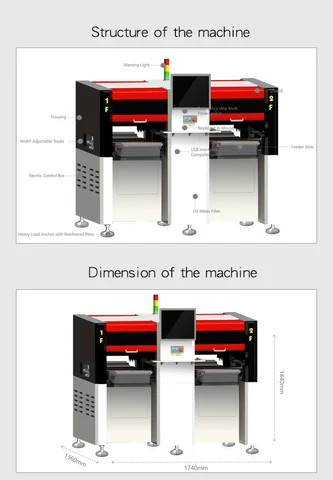 Buy Smt Assembly Machine Pcb Soldering Machine Pick And Place Hw-dsq800 ...