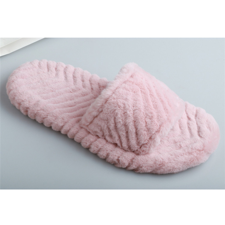 Buy Winter Fluffy Fuzzy Indoor Fur Slides Slippers Plush Faux House ...