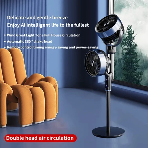 Buy Yixuan 2025 Double Head Standing Fan Electrical Air Circulation Fan ...