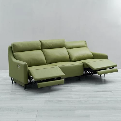 Buy Italian Minimalist Leather Smart Sofa Three-seat First-class ...