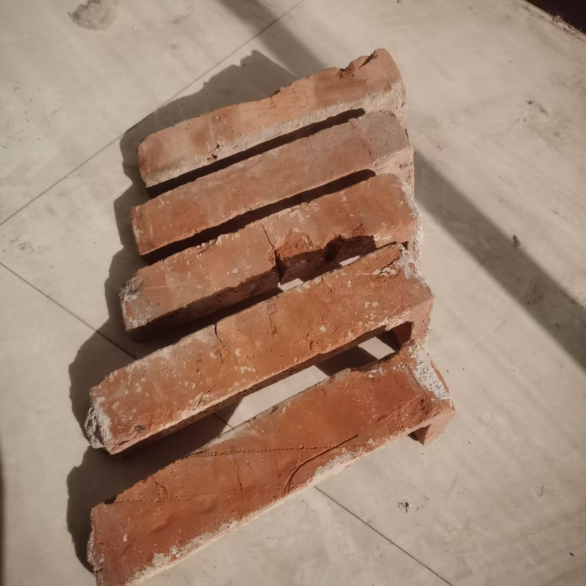Buy Authentic 19th Century Orange-red Reclaimed Brick Cutting Corners ...