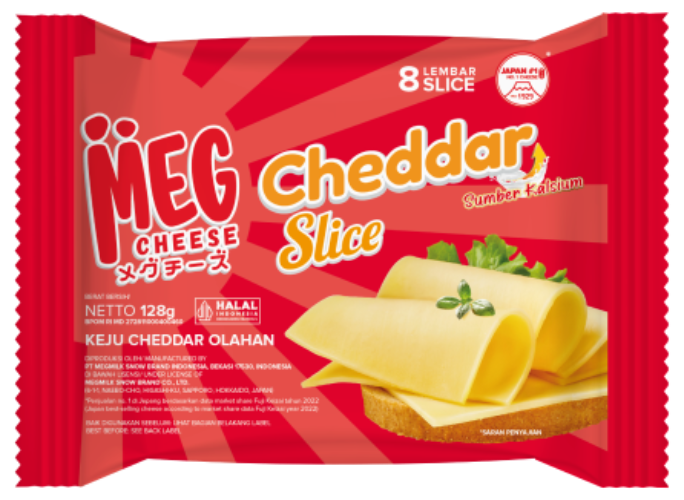 Buy Meg Sliced Cheddar Cheese 10s from Megmilk Snow Brand Singapore Pte ...