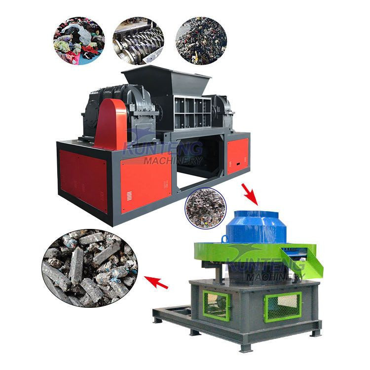 Buy Municipal Solid Waste Shredder Rdf Shredder Textile Fabric Plastic ...