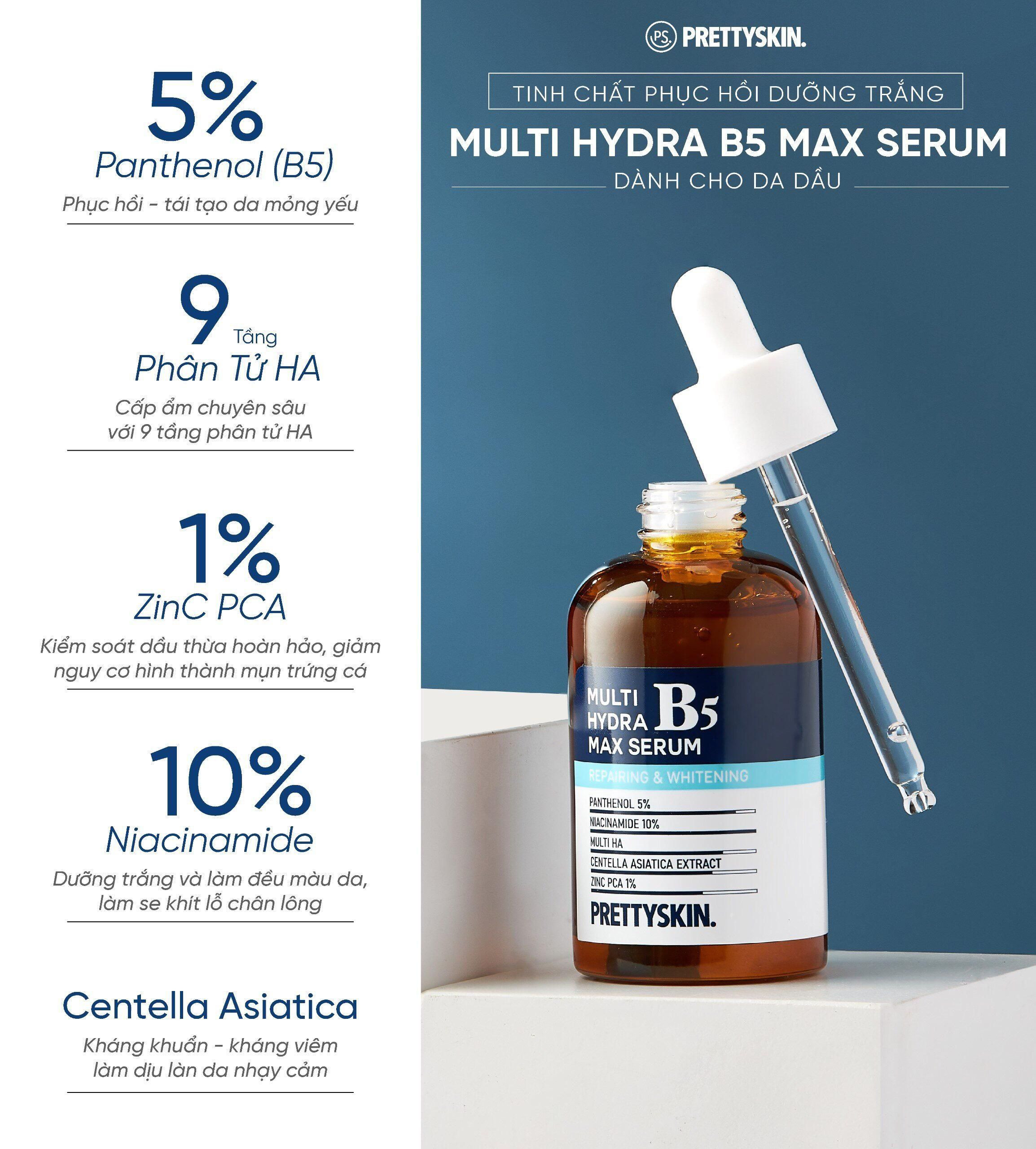 Buy Pretty Skin Multi Hydra B5 Max Serum For Oily Skin from Sao MInh ...