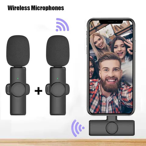 Buy 2 In 1 Portable Lapel Wireless Mini Recording Microphone K11 ...