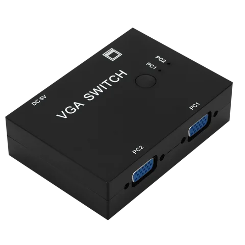 Buy 2 Input 1 Output Vga Switch 2 In 1 Out Plug And Play Support Vga ...