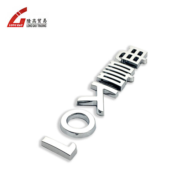 Buy Abs Chrome Car Emblem Badge Plastic Auto Custom Metal Logo Car ...