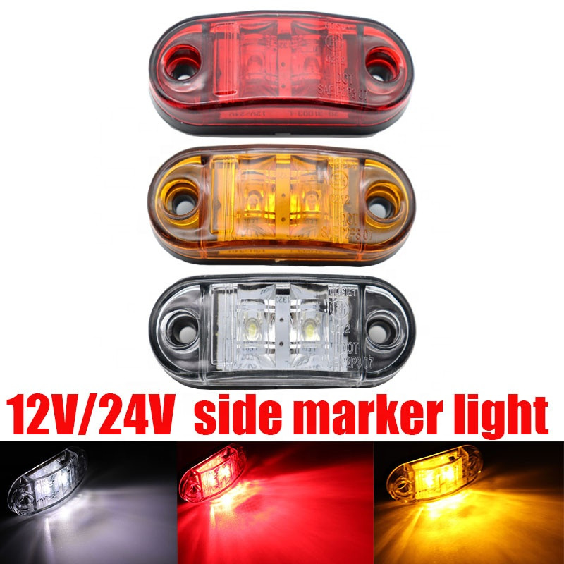 Buy Candy Colors 2.6 Inch Exterior Side Marker Lamp Truck Trailer Van ...