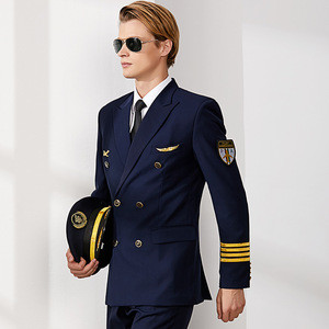 Buy Classical Standard Aviation Pilot Uniform For Men Airline Uniform ...
