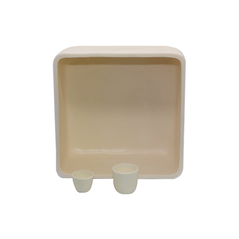 Buy Corundum Mullite Ceramic Sagger Tray Crucible For Refractory Kiln ...