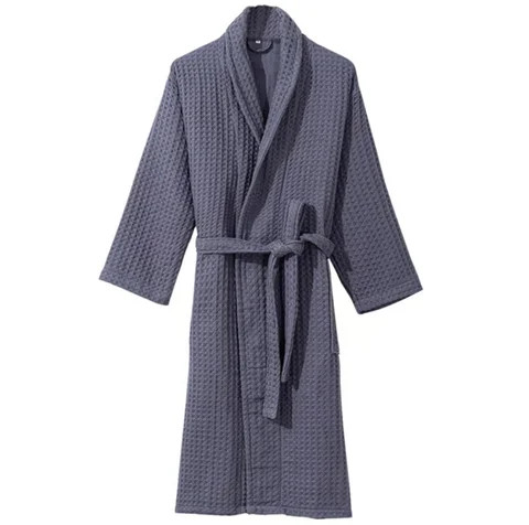 Buy Custom 5 Star Hotel Logo Luxury Spa Bath Robe Cotton Waffle Weave ...