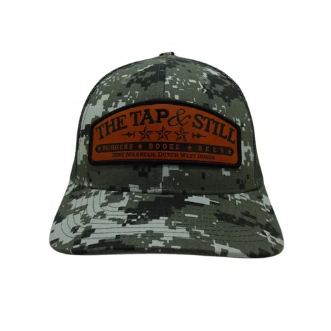 Buy Custom Camo Trucker Mens Hats Pvc Rubber Logo Gorras Mesh Back High ...