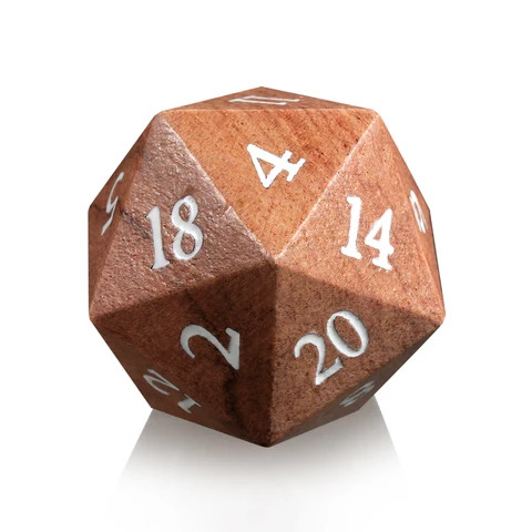 Buy Custom Large 33mm D20 Wooden Rpg Dice Set 20 Sided Square Dice For ...