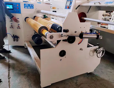 Buy Double Side Tape Gummed Tape Log Roll Rewinding Machine Jumbo Roll ...
