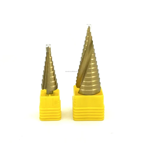 Buy Factory Pagoda Shape Hss Spiral Flute Triangle Shank Hole Cutter ...