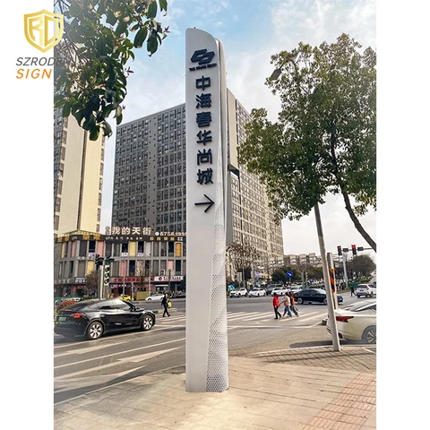 Buy Freestanding Outdoor Directional Pylon Sign Board Wayfinding ...