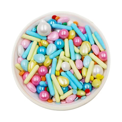 Buy Halal Edible Bakery Sprinkles Colorful Sugar Sanding Mixed Cake ...