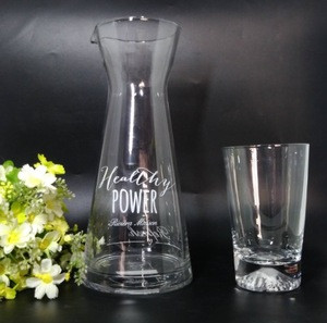 Buy Hand Blown Etched Arabic Drinking Hot Water Glass Pitcher Sets from ...