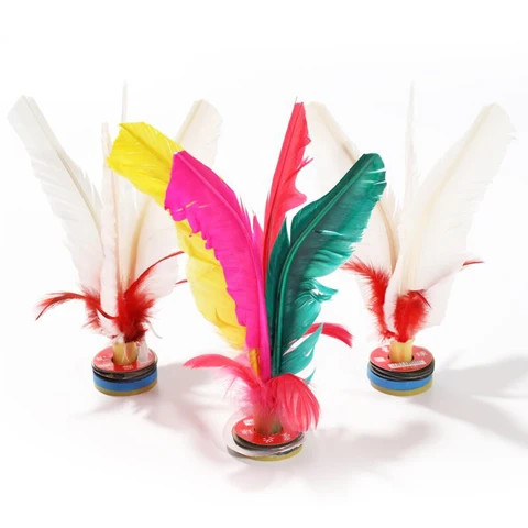 Buy Handmade Feather Chinese Jianzi Foot Kick Shuttlecocks, Beach ...