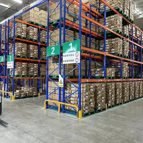 Buy Heavy Duty 1 Ton Warehouse Selective Pallet Rack Steel Material ...