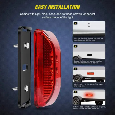 Buy High Quality 12 Diode Surface Mount Led Truck Lighting System Side ...