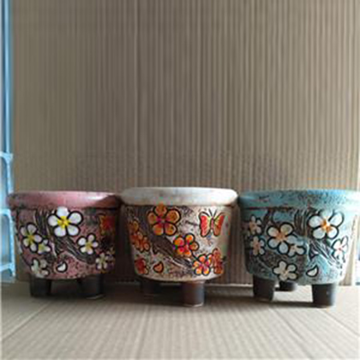 Buy Korean Garden Pot Flower Decor Hand-painted Ceramic Flower Pots ...