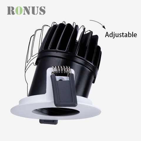 Buy Led Spotlight Ceiling Low Price Down Round Shape Ugr Adjustable 12w ...