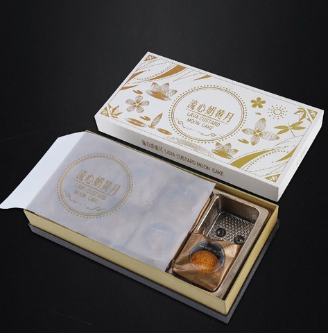 Buy Luxury Custom Logo Mooncake Paper Box With Tray Insert Chocolate ...