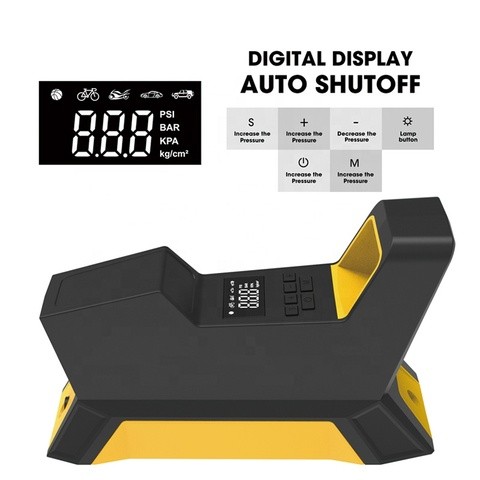 Buy Mini Automatic Cordless Car Tire Inflator With Led Light 12v Car ...