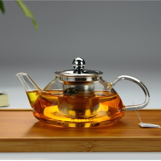 Buy Mini Pyrex Glass Tea Pot 400ml Handmade Tea Pot High Borosilicate ...