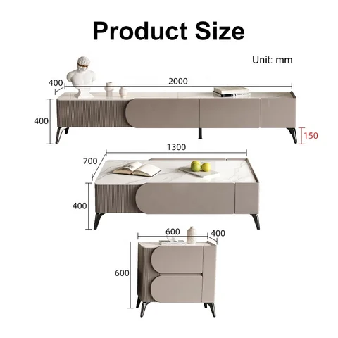 Buy Modern Luxury Furniture Console Television Meuble Brown Table ...