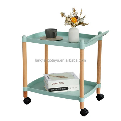 Buy Multi Function Storage Trolley Home Office Salon 2 Tier Handle ...