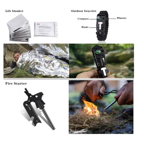Buy Outdoor Camping Survival Kit Portable Emergency Military Tactical ...