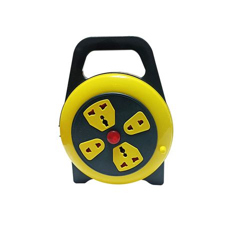 Buy Round Uk Plug Plastic Cable Reel Extension Cord Power Socket 220v ...