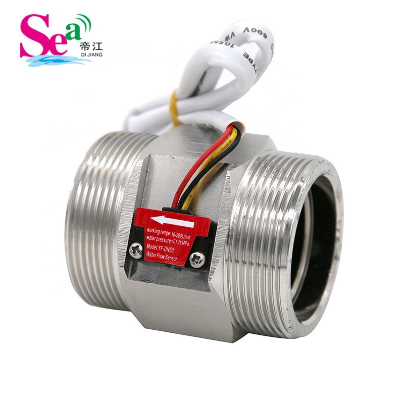 Buy Sea 2'' Inch Digital Pulse Output Stainless Steel Water Flow Sensor ...