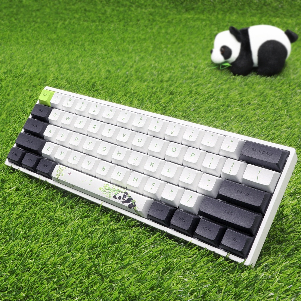 Buy Sk61 Gateron Optical Switch Panda Pbt Sublimation Keycaps Rgb 60% ...