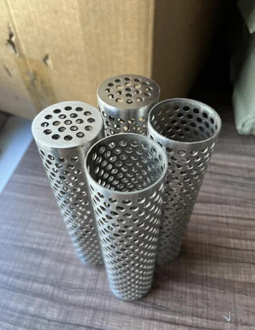 Buy Sus Stainless Steel Perforated Woven Filter Tube Rectangular/round ...