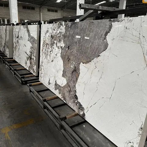 Buy Thin Porcelain Slabs Big Size Interior Sintered Stone Look Wall ...