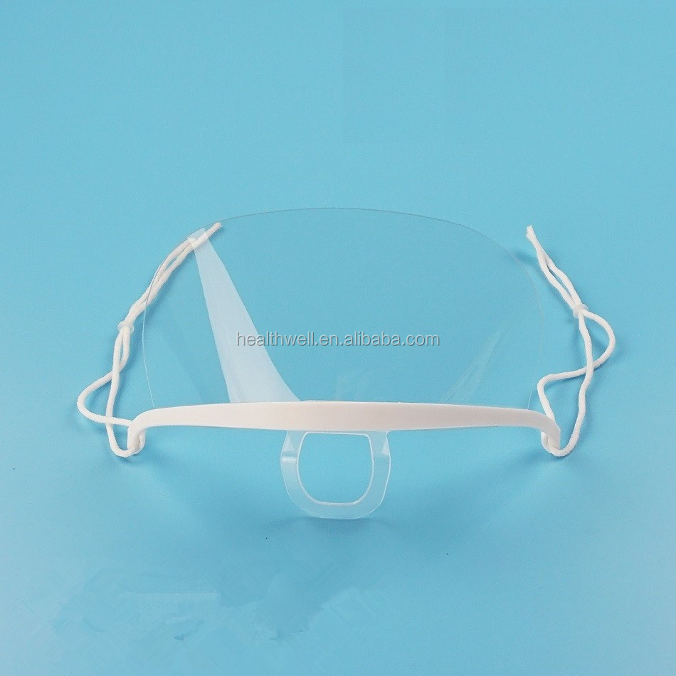 Buy Transparent Plastic Anti-fog Face Shield Transparent Mouth Cover ...